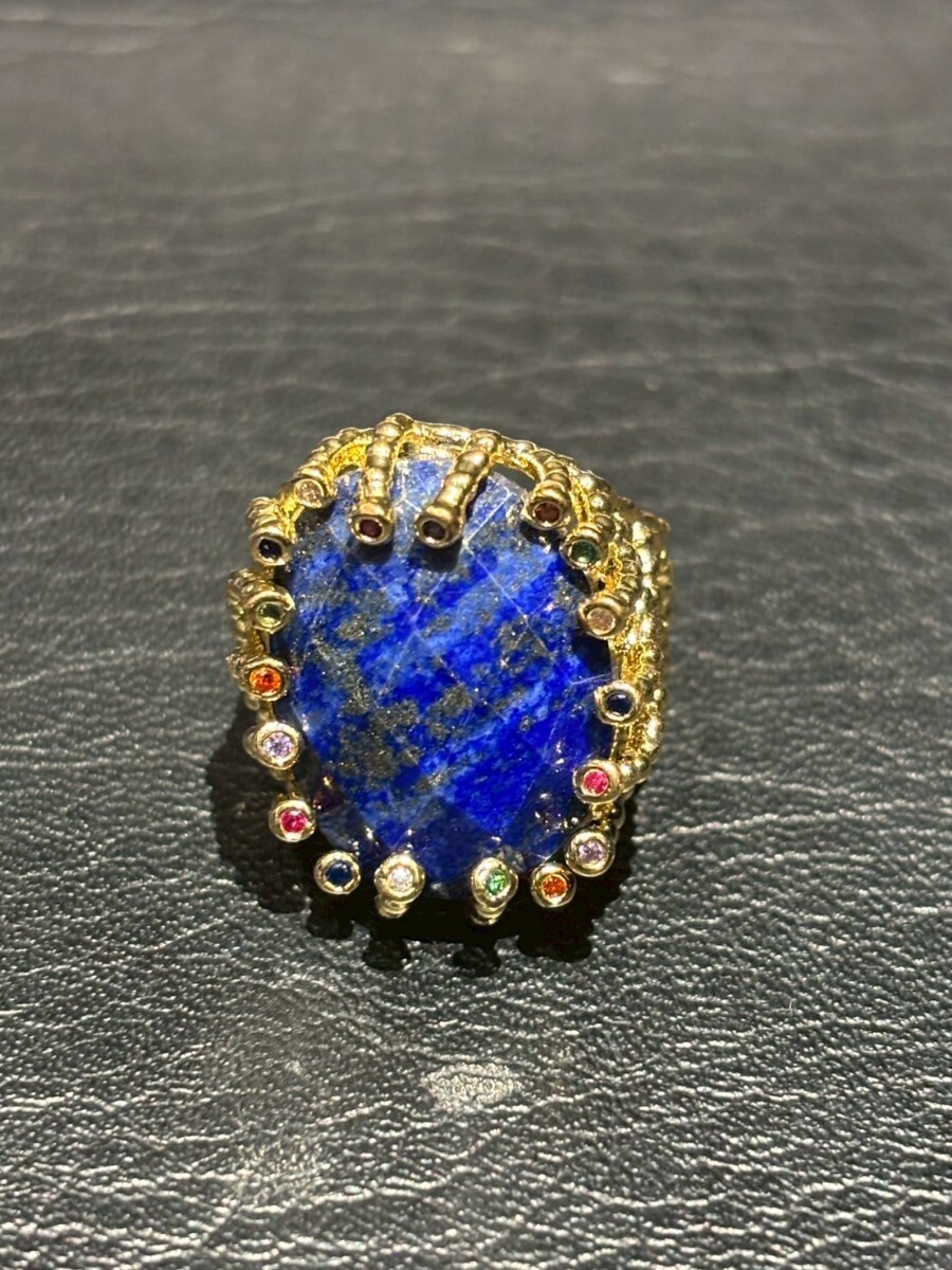 【傷や汚れあり】ラピスラズリ K18刻印あり その他細かいストーン付きの落札情報詳細 - Yahoo!オークション落札価格検索 オークフリー
