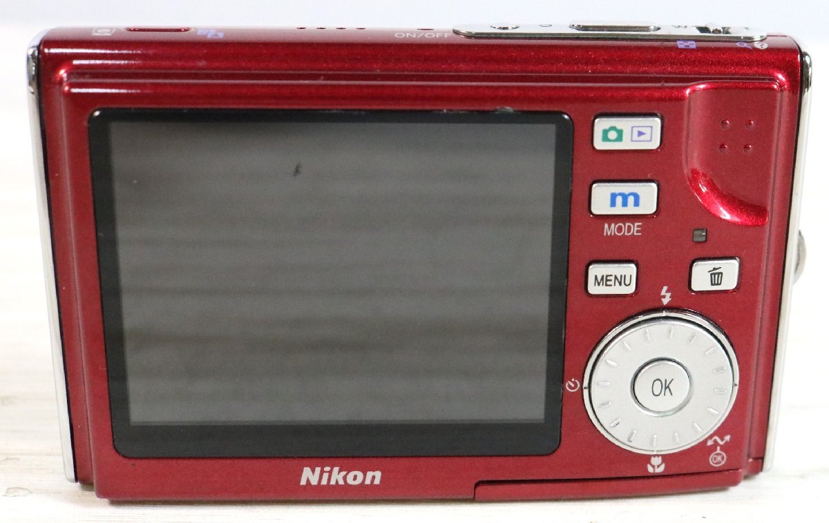 【やや傷や汚れあり】【ト足】ニコン Nikon COOLPIX S5 デジタルカメラ デジカメ レッド系 ZOOM NIKKOR ED 5.8-17.4mm 1:3.0-5.4 写真撮影 光学 ...