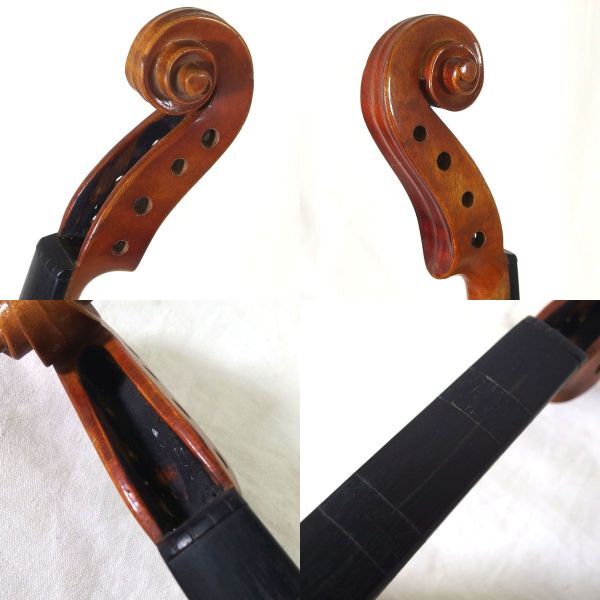 【全体的に状態が悪い】【日本製/要修理品/ジャンク品】Kiso Suzuki/木曽鈴木 バイオリン 1/4 Anno1978 No.350 TAKASU BOW/高須バイオリン弓 ケース付き ...