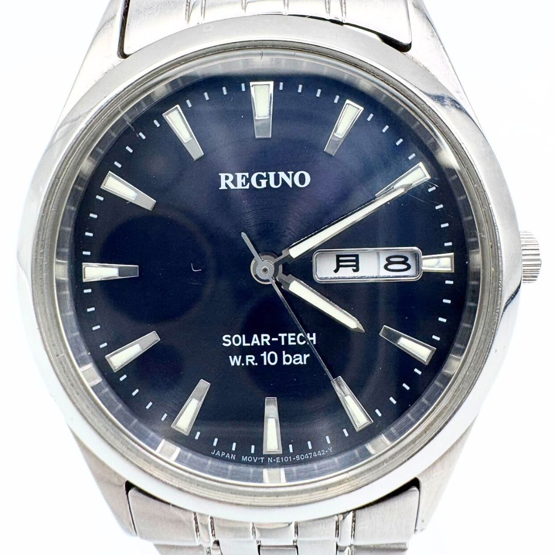 【目立った傷や汚れなし】CITIZEN シチズン REGUNO レグノ E101-S028221 デイデイト SOLAR-TECH 電波 ...