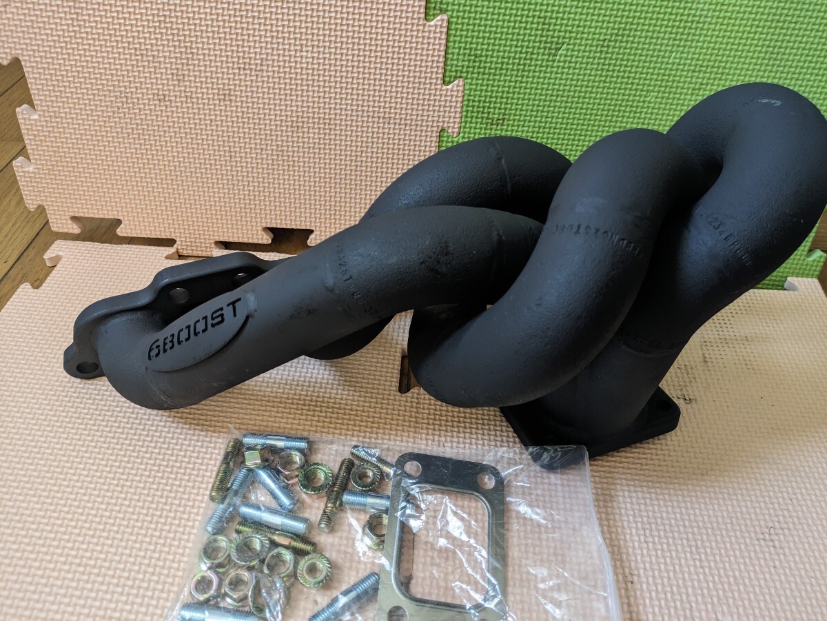 【未使用】新品] SR20DET 6Boost エキマニ s13 s14 s15 180sx t25 純正置換 シルビア エキマニ sinco ...