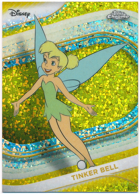 【やや傷や汚れあり】Tinker Bell 2025 Topps Chrome Disney Yellow Mini-Diamond ...