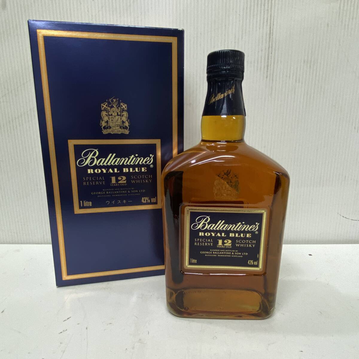 【未使用】☆未開栓☆ Ballantine's バランタイン 2本セット スコッチ ウイスキー ROYAL BLUE ロイヤル ブルー 12年 ...