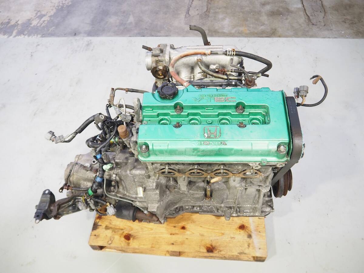 【やや傷や汚れあり】EG6 シビック CIVIC 【 B16A ヘッドに B20B ブロック？ ミッション付き 】 純正 社外 EG3 EG4 EG5 B16A AD22-の落札情報詳細 ...