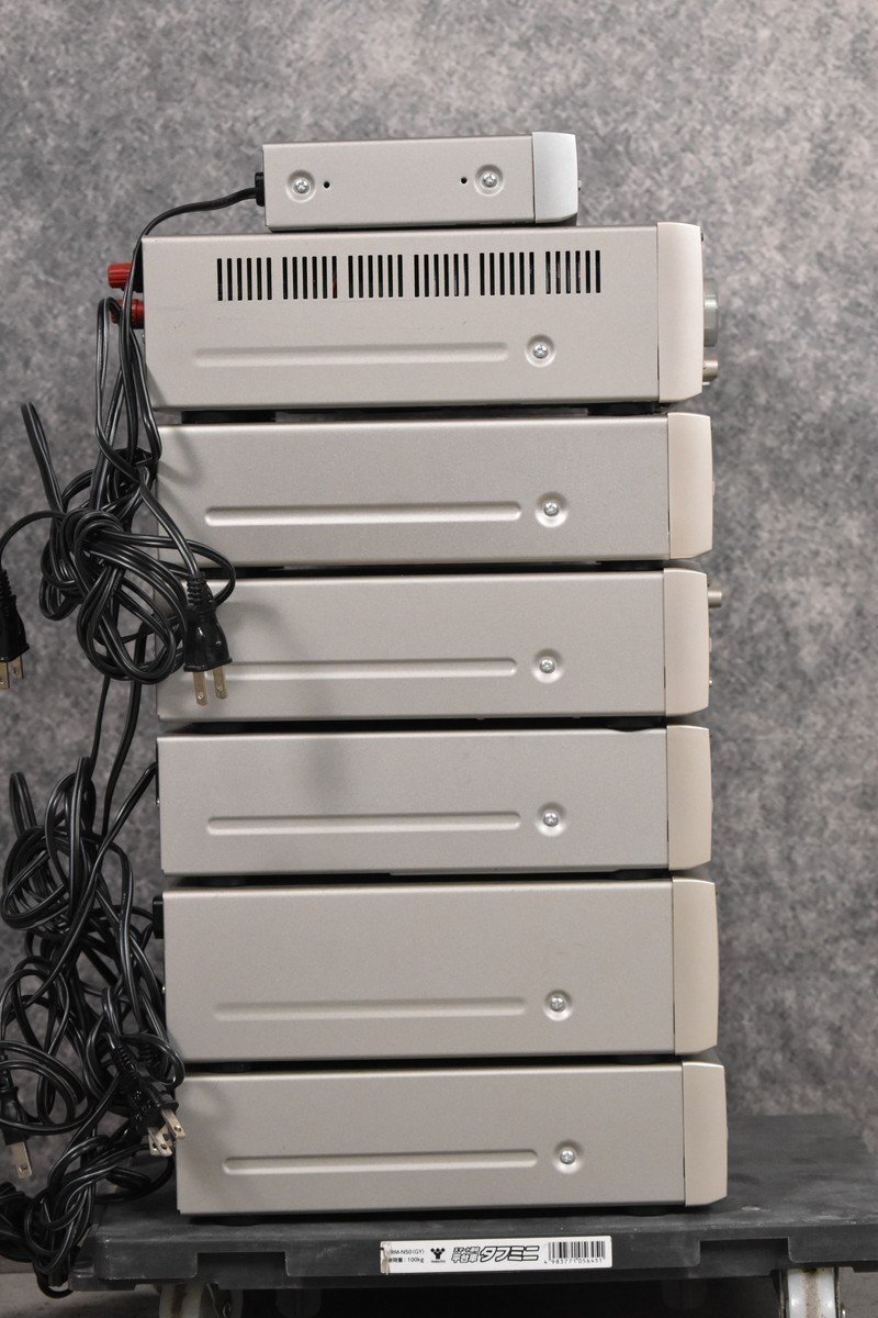 【全体的に状態が悪い】【G】ONKYO PE-155/A-905TX/EQ-205/MD-105TX/K-505TX/C-705TX/T-405TX オーディオセット オンキョー ...