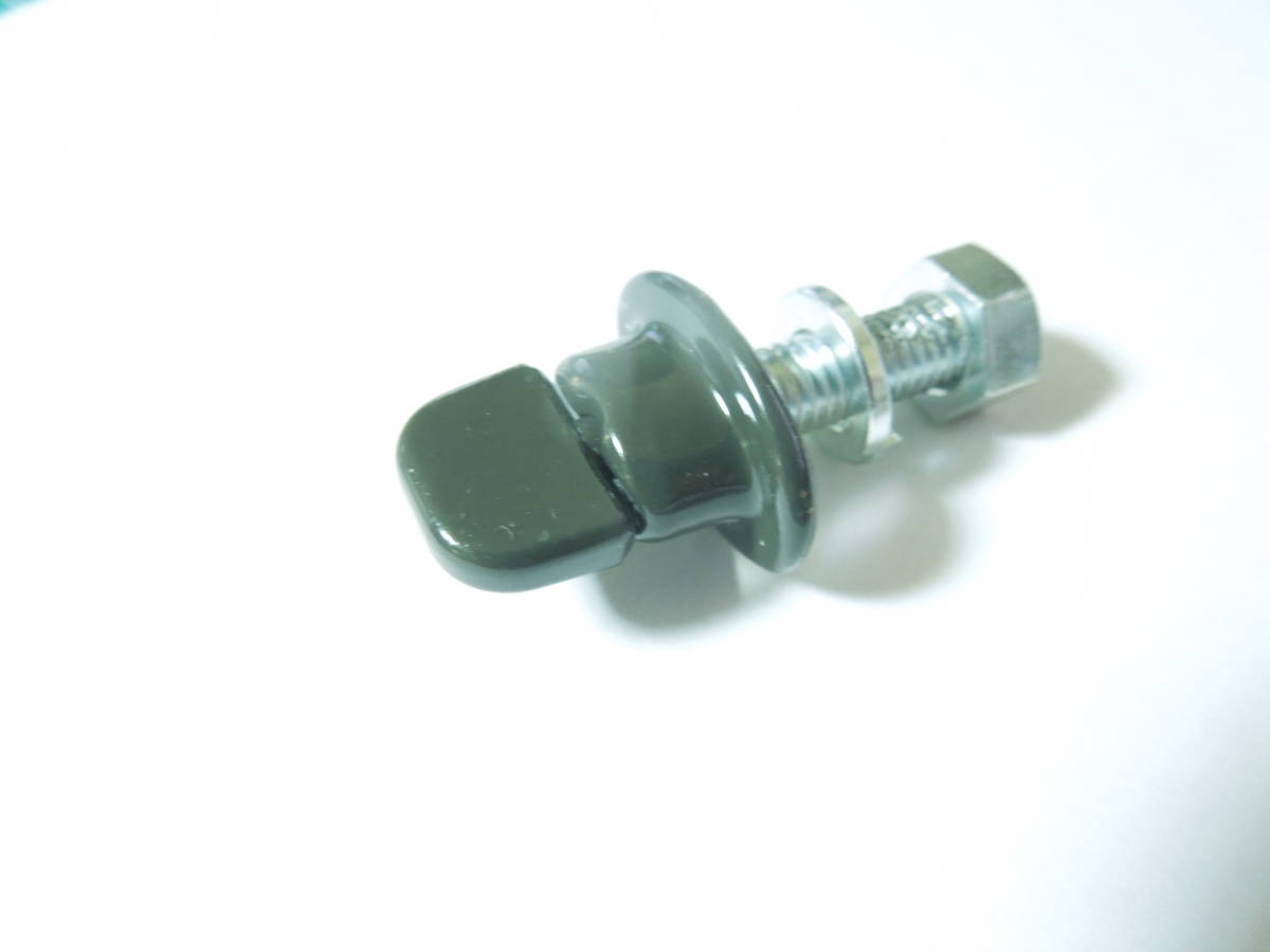 【未使用】三菱ジープ(J53,J54,J55,J56,J57,J58,J59用)フロントウインドウ幌固定用ファスナーボルト1個（社外品ODペイント）の落札情報詳細 - Yahoo!オークション ...