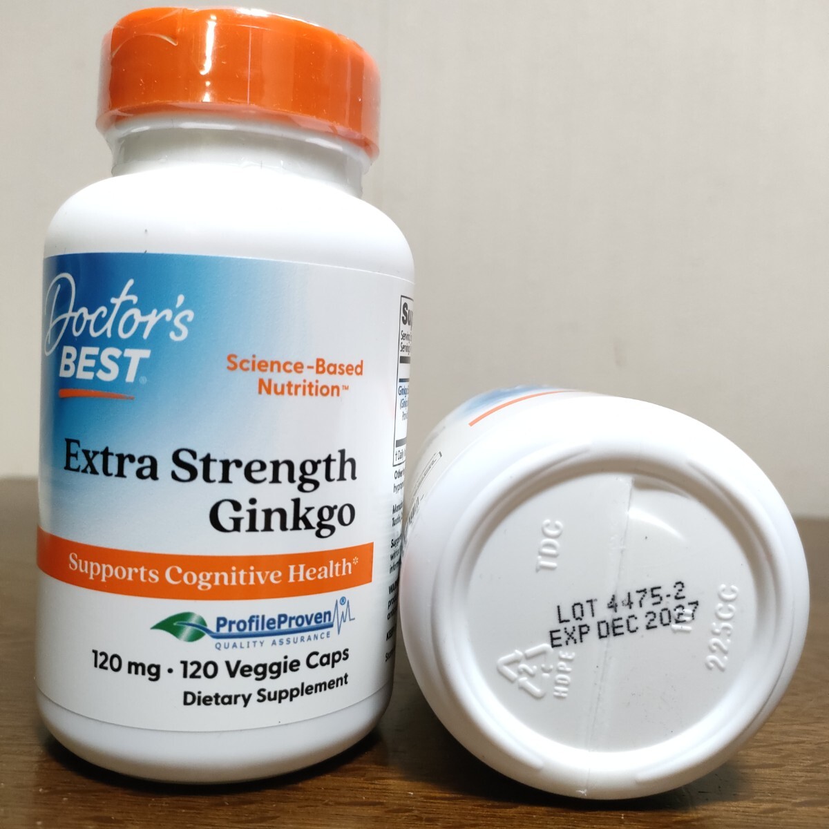 【未使用】イチョウ葉エキス Extra Strength Ginkgo 120mg 120粒 Doctor's Best ドクターズベスト ...
