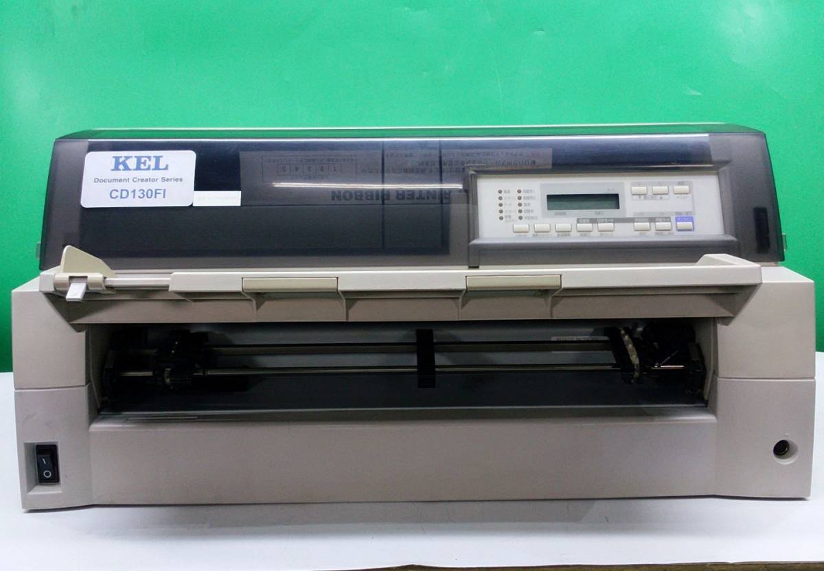 【動作品】KEL ドットインパクトプリンター CD130FI (FUJITSU FMPR系 OEM) 前トレイ付 中古インクリボン付 即日発送 保証有【H20030222】の落札情報詳細 ...