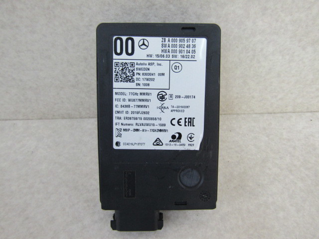 ベンツ W222 S560 後期 レーダーセンサー ディストロニック W238 W213 W217 W222 A0009059707の落札情報 ...