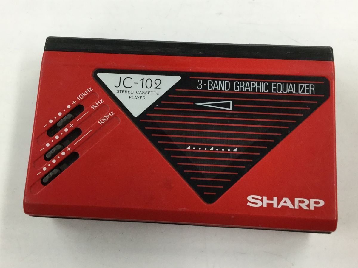 [7588W] SHARP JC-102 ポータブルカセットプレーヤー ジャンク品の落札情報詳細 - ヤフオク落札価格検索 オークフリー