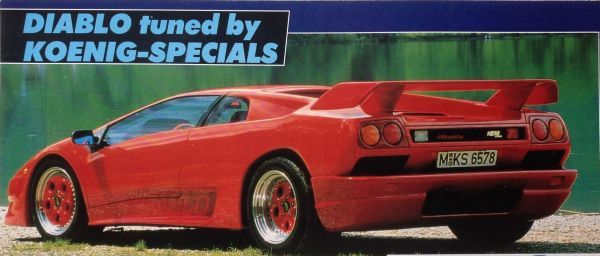 77162h・旧車 ランボルギーニ ディアブロ ] 1992年 ケーニッヒ スペシャル 広報資料一式。DIABLO tuned by ...