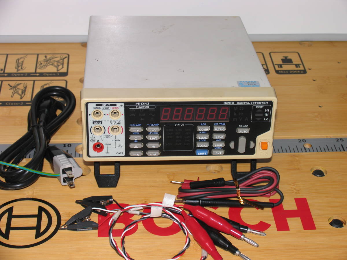 HIOKI【ディジタルハイテスタ 3239 ケルビンクリップ(自作）付き】マルチメーター 動作品の落札情報詳細 - Yahoo!オークション ...