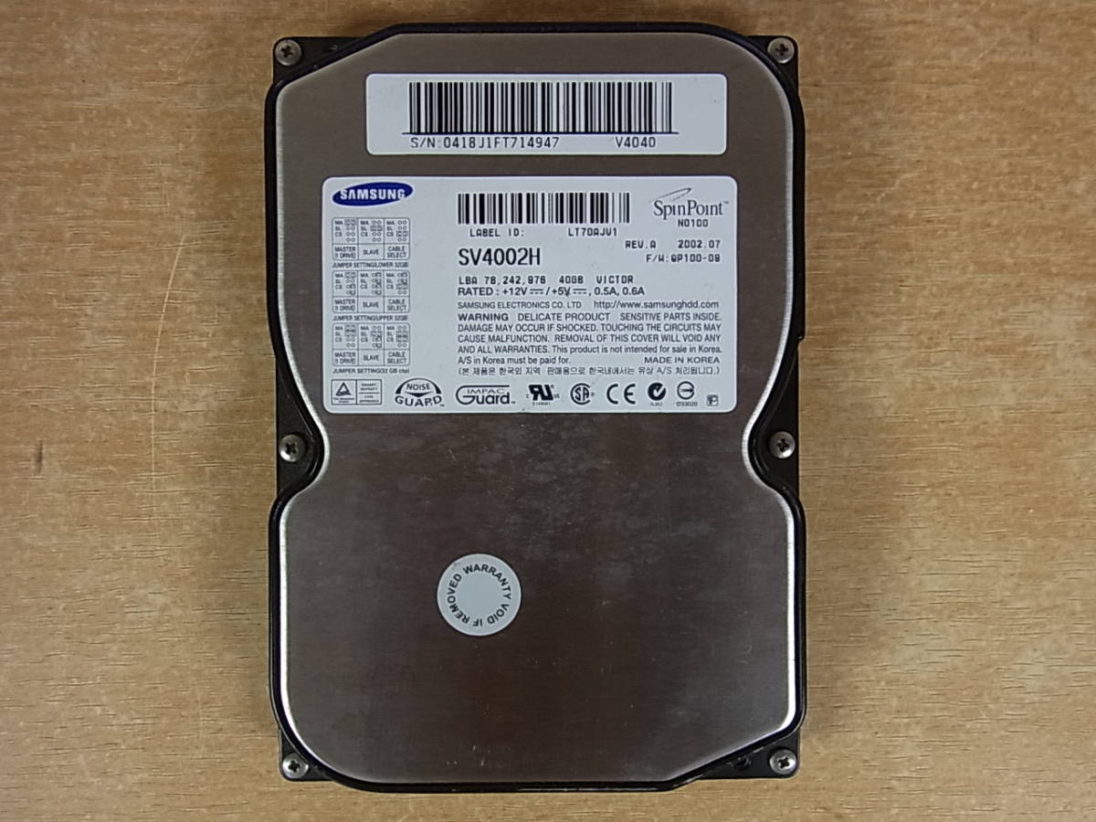 SAMSUNG HD502HI/JP2 500GB SATA 3.5型 5400rpm 16MB 2台 中古 の落札情報詳細| ヤフオク落札 ...