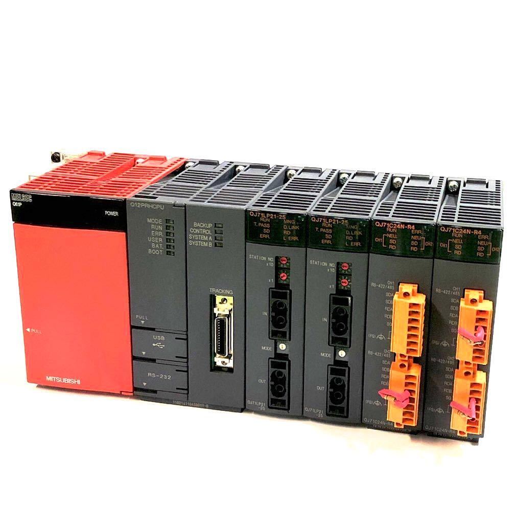 三菱シーケンサ MELSEC Q35B / Q61p / Q12PRHCPU / QJ71LP21-25 ×2 /QJ71C24N-R4 ×2 ...