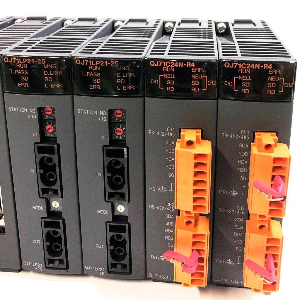 三菱シーケンサ MELSEC Q35B / Q61p / Q12PRHCPU / QJ71LP21-25 ×2 /QJ71C24N-R4 ×2 ...