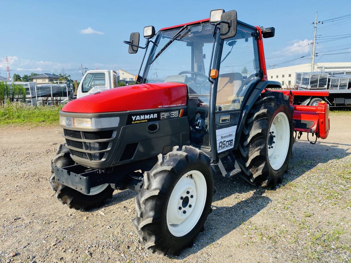 AF33 ヤンマー 33馬力 トラクター 新品タイヤ4本 エアコンキャビン 849h ロータリー付 の落札情報詳細 - Yahoo!オークション落札価格検索 オークフリー