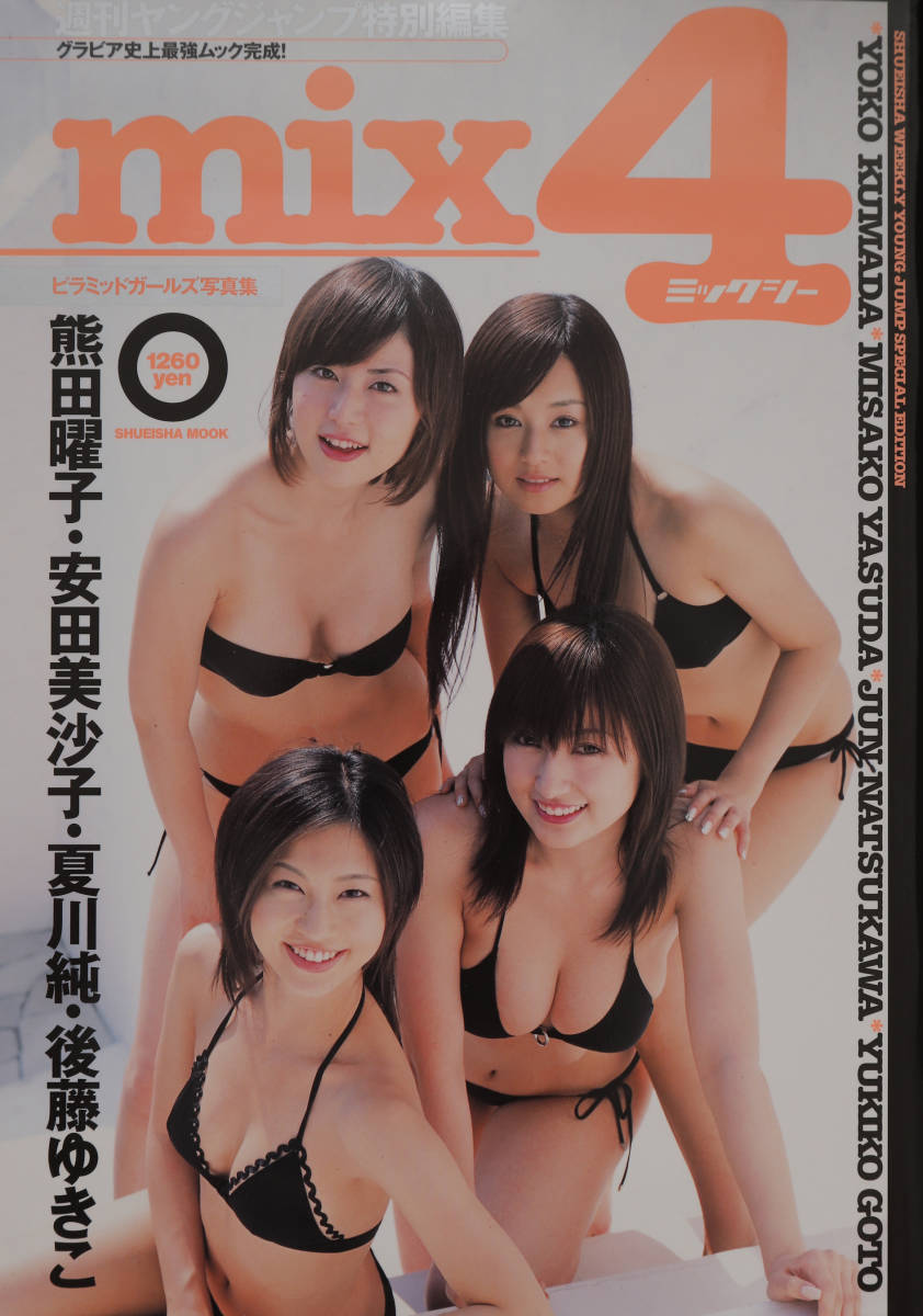 熊田曜子 安田美沙子 夏川純 後藤ゆきこ 写真集 「mix4」/ 2006年 の落札情報詳細 - Yahoo!オークション落札価格検索 オークフリー