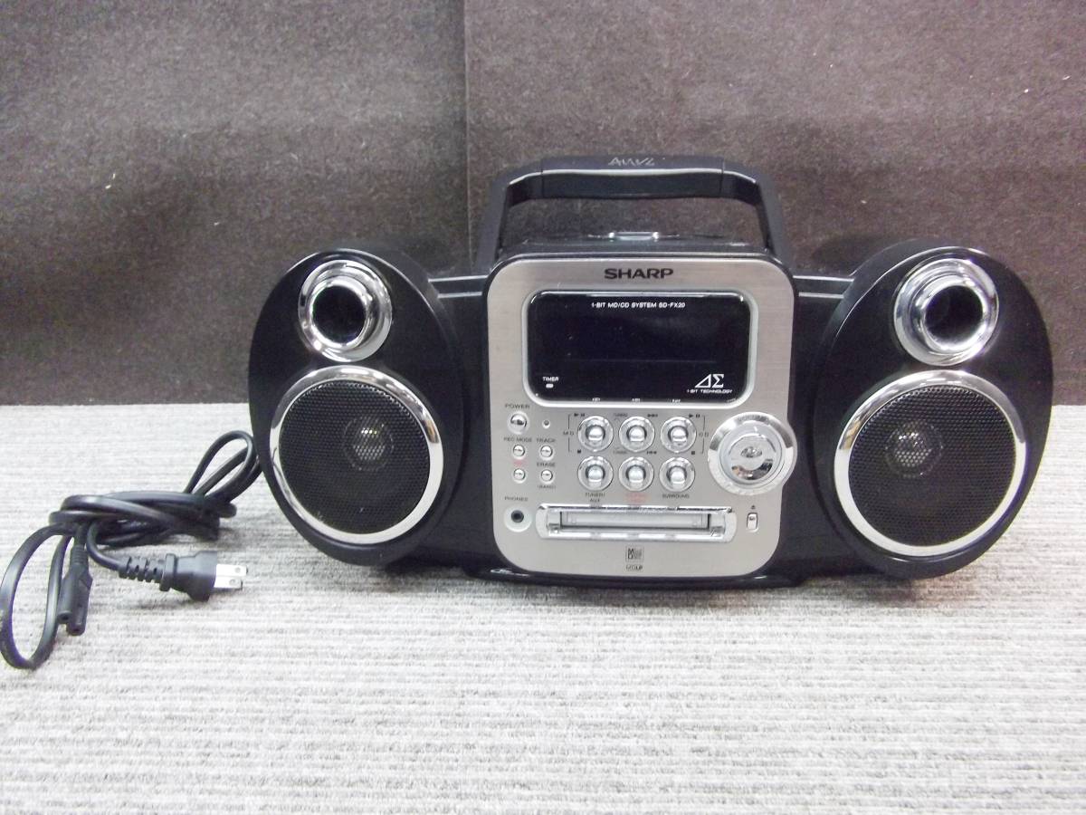 SOア10-153【動作品】 SHARP シャープ 1ビットMD/CDシステム SD-FX20の落札情報詳細 - Yahoo!オークション落札価格検索 オークフリー