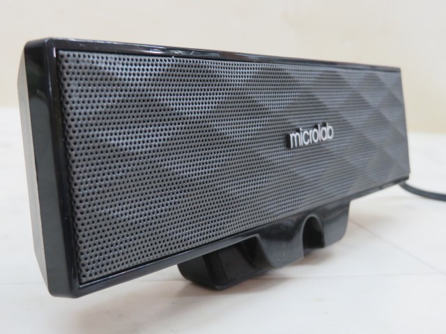 microlab LAB-B51BK2 USBスピーカー ブラック マイクロラボ ミニスピーカー クリップ式 横置き型 動作品 21176★★！！ の落札情報詳細| ヤフオク落札価格情報 オークフリー