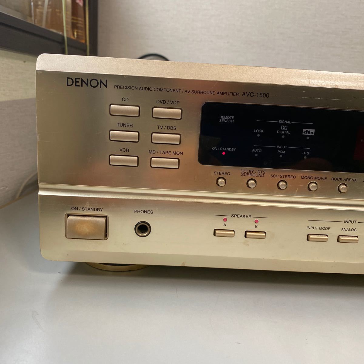 【やや傷や汚れあり】refle〓 DENON AVアンプ AVC-1500 ジャンク？通電のみ確認の落札情報詳細 - Yahoo!オークション落札価格検索 オークフリー