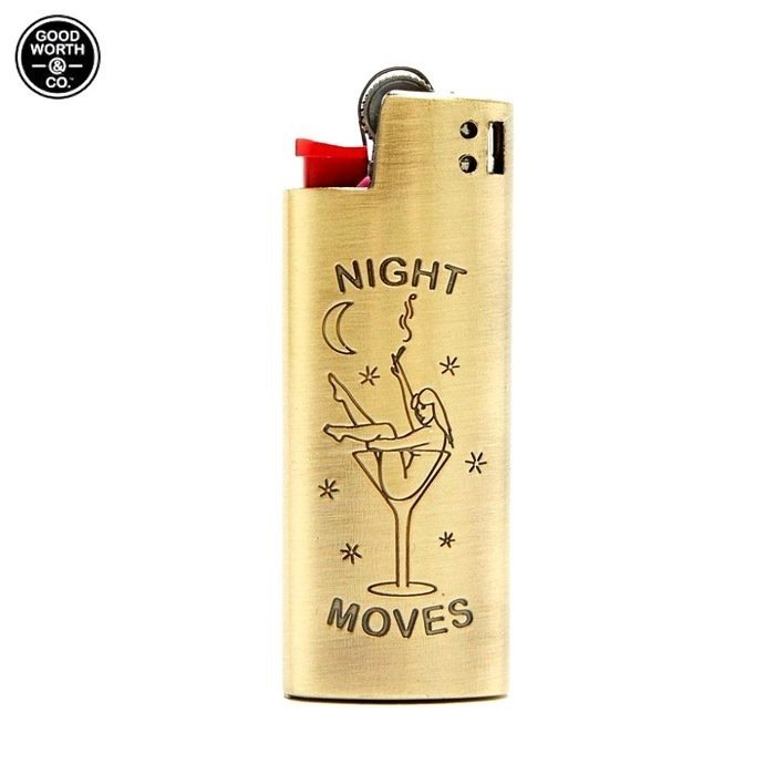 【新品】GOOD WORTH & CO. グッドワース ライターケース NIGHT MOVES LIGHTER CASE BicライターJ25 ...