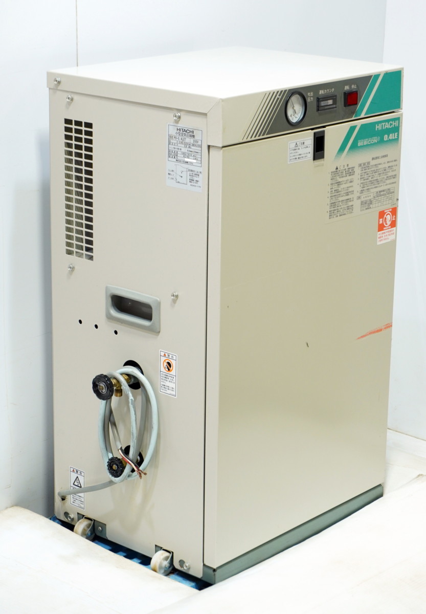 日立 パッケージオイルフリーベビコン エアードライヤー内蔵型 POD-3.7MNA5 3.7kW 稼働460時間 オートドレントラップ付き コンプレッサー の落札情報詳細| ヤフオク落札価格 ...