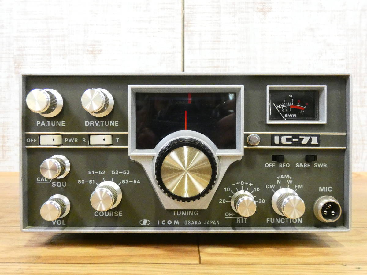 ICOM アイコム 井上電機 IC-71 VHF TRANSEIVER トランシーバー アマチュア無線機 ※ジャンク＠着 の落札情報詳細 ...
