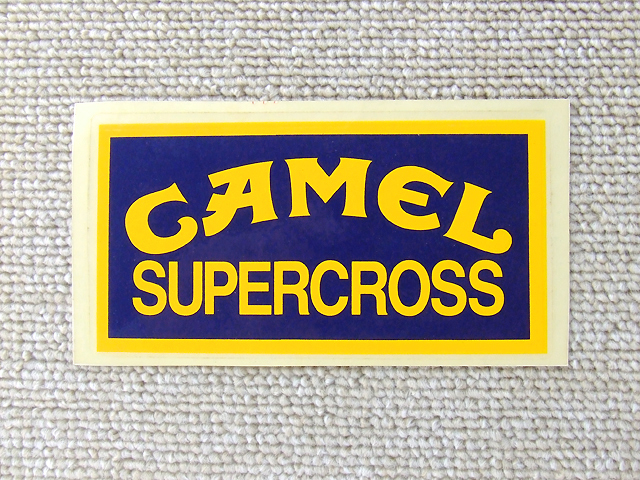 【新品】 CAMEL supercross / キャメル スーパークロス ステッカー [122mm x 64mm] デカール 90s激レア♪の ...