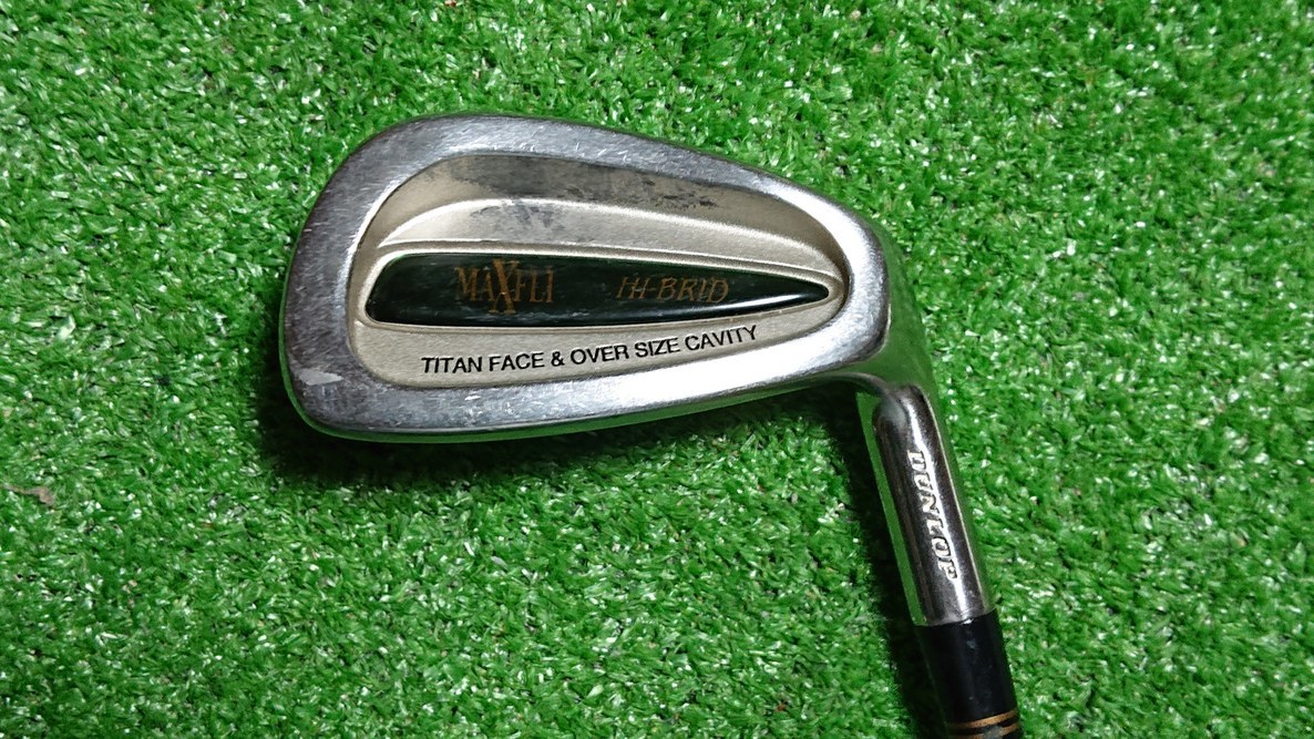 【傷や汚れあり】1044 DUNLOP MAXFLI HI-BRID TITAN FACE&OVER SIZE CAVITY ダンロップ 5 ...