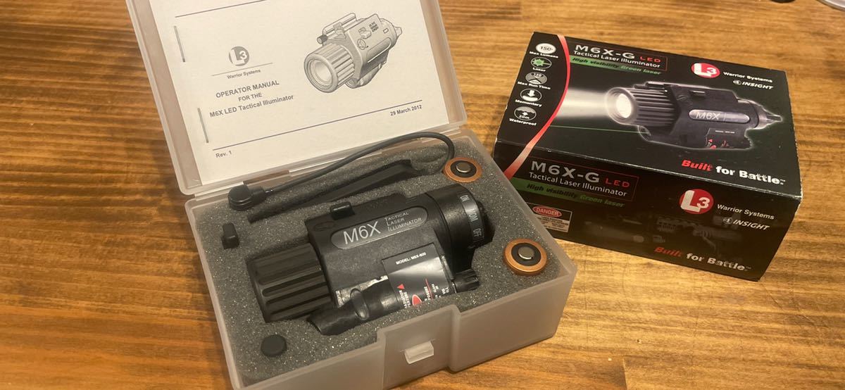 実物 L3 insight technology m6x LED laser green 極上品 ※pvs peq m4 トレポン geissele kac noveske iti インサイト ...