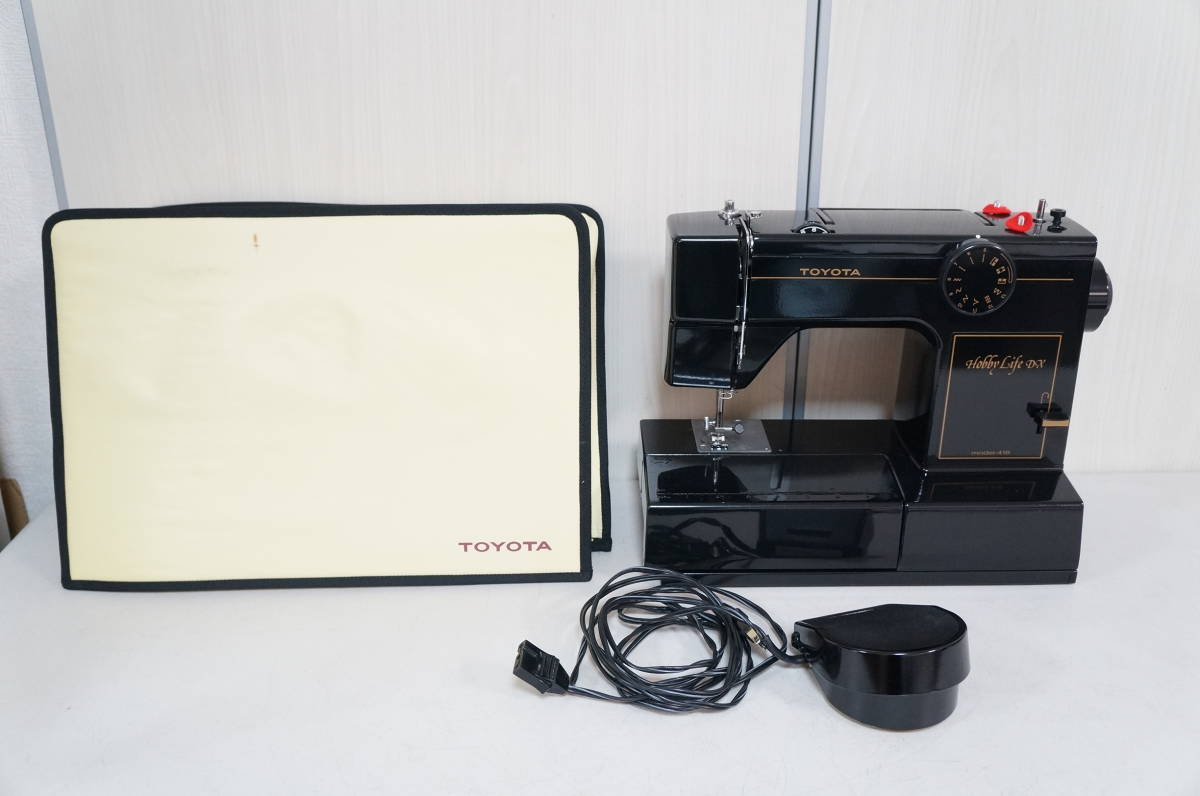 【A3690】 TOYOTA トヨタ ミシン model-418 Hobby Life DX フットペダル付き ライト点灯 針動作OK 手芸 ...