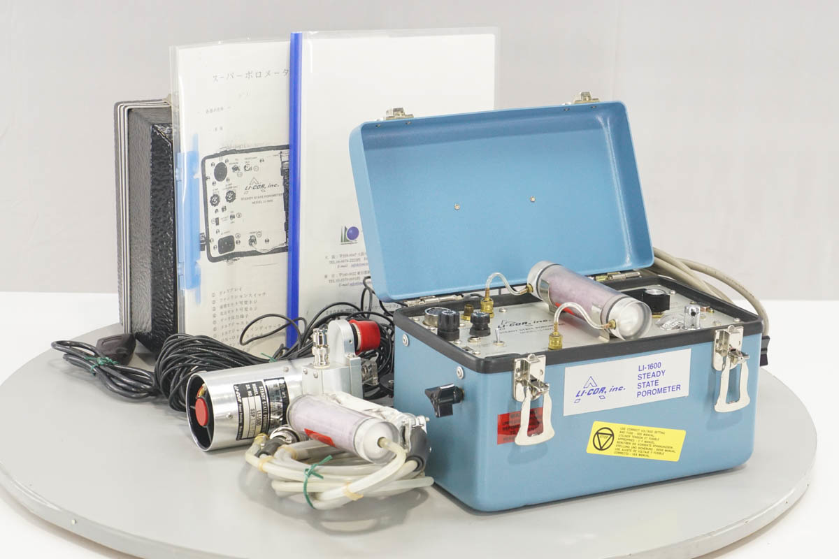 [JB]USED LI-COR LI-1600 STEADY STATE POROMETER スーパーポロメーター 電源コード 取扱説明書 ...