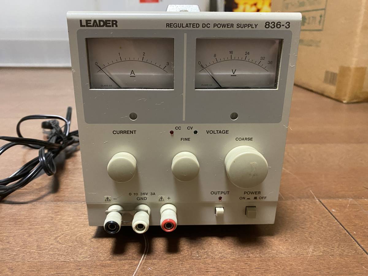 LEADER 836-3 REGULATED DC POWER SUPPLYの落札情報詳細 - Yahoo!オークション落札価格検索 オークフリー