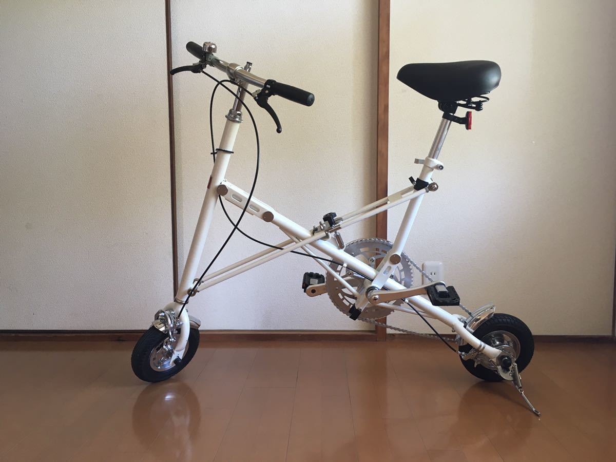 【すぐ乗れる・整備・OH済み】17bicycle（17バイシクル）ミニウォーカー／81/2×2タイヤ／ミニベロ 小径車 折り畳み自転車 ...
