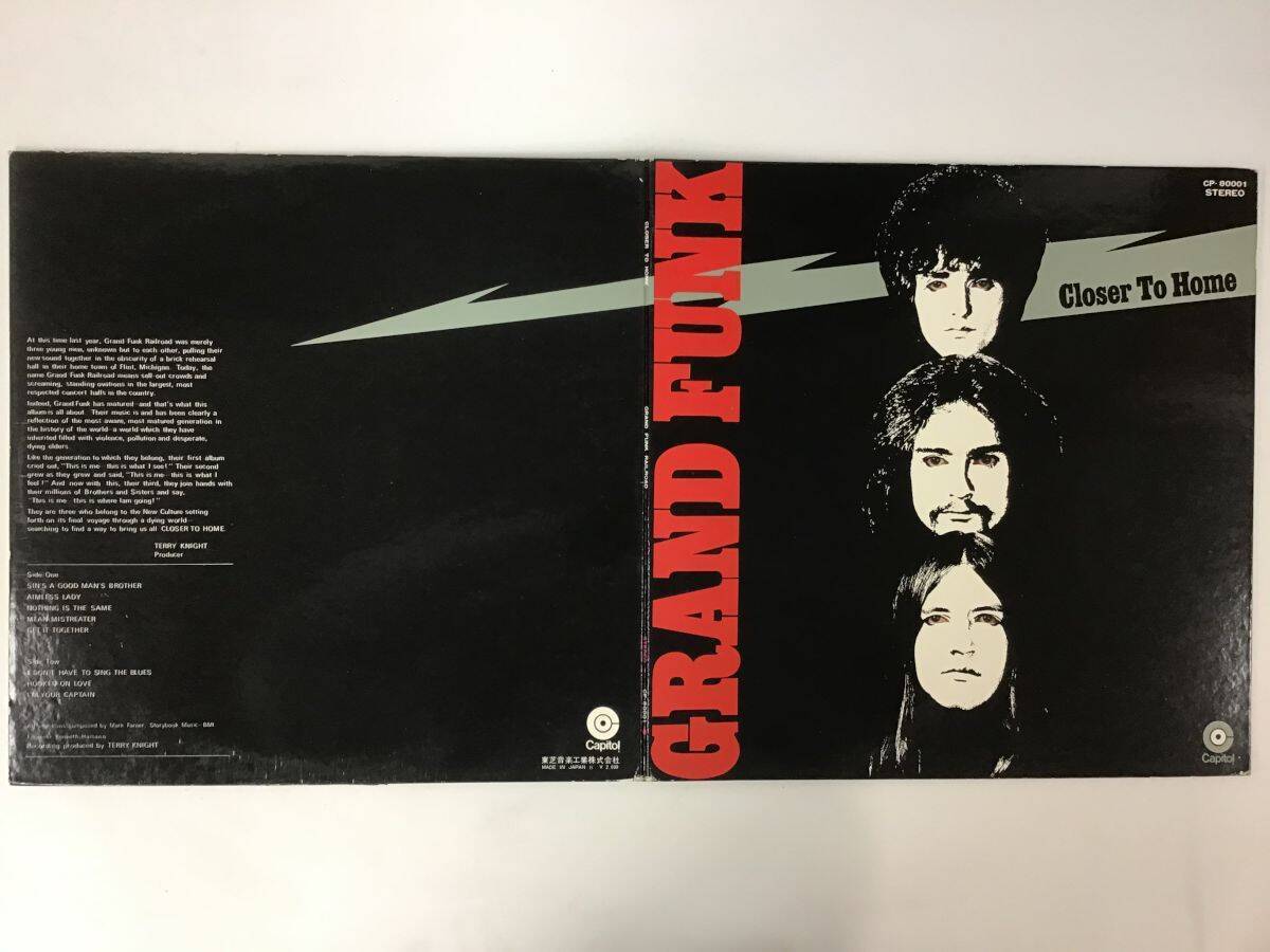 LP / GRAND FUNK RAILROAD / CLOSER TO HOME [7893RG]の落札情報詳細 - ヤフオク落札価格検索 オークフリー