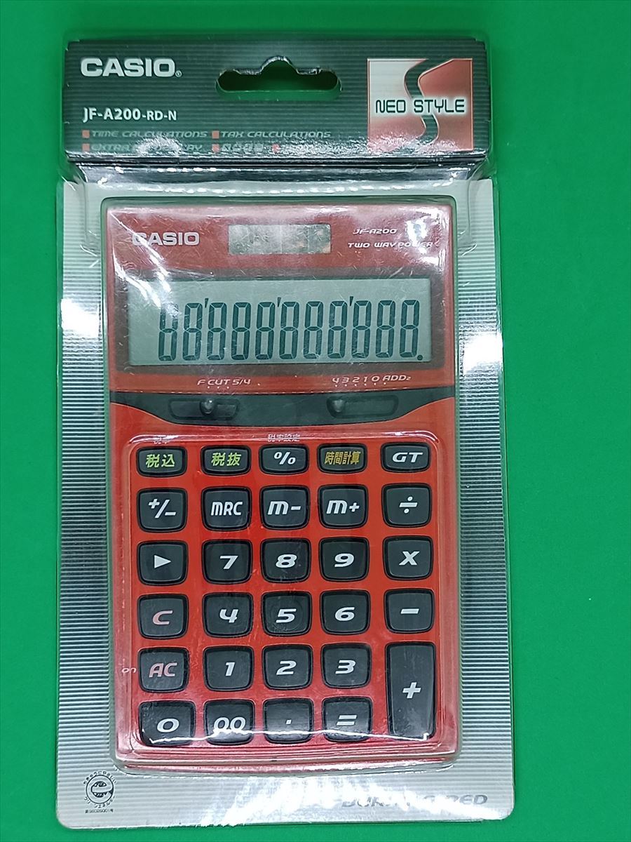 【新品】 (未使用) CASIO カシオ 電卓 JF-A200 バーニングレッド 12桁 計算機の落札情報詳細 - Yahoo!オークション ...