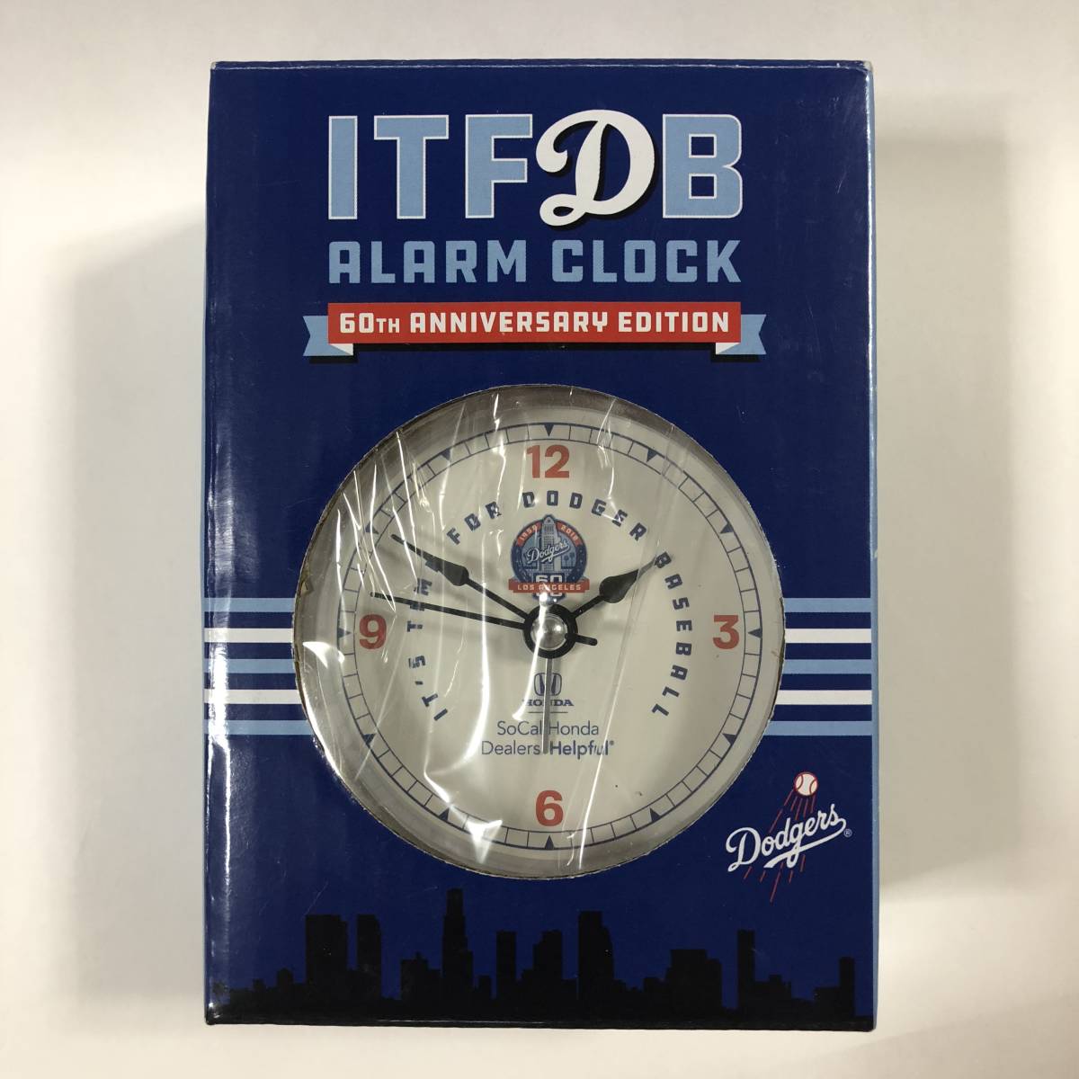 【未使用】ロサンゼルス ドジャース アラームクロック Los Angeles Dodgers ITFDB ALARM CLOCK 60TH ...