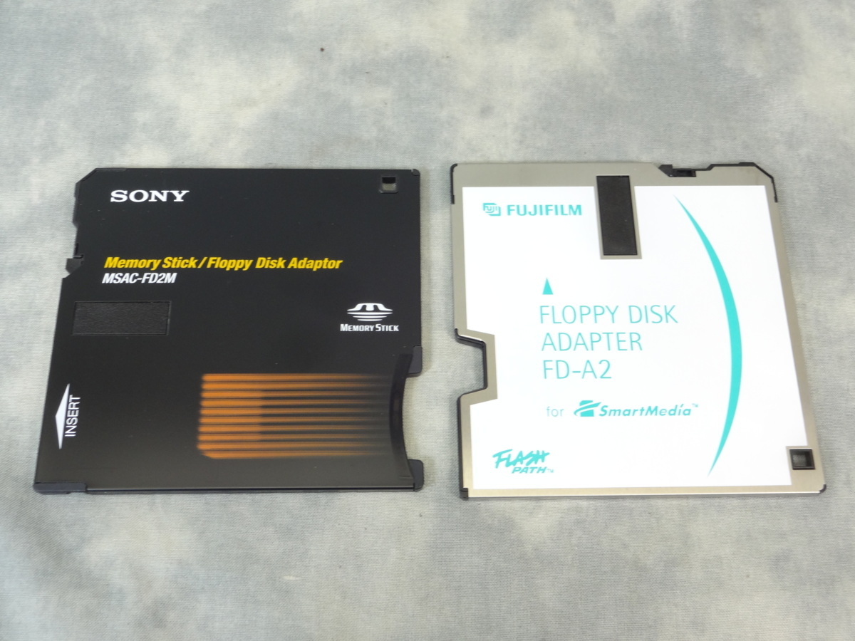 ふ4-233 SONY ソニー MSAC-FD2M メモリースティック用 & FUJIFILM フジフィルム FD-A2 フロッピーディスクアダプター スマートメディア用の落札情報詳細 ...