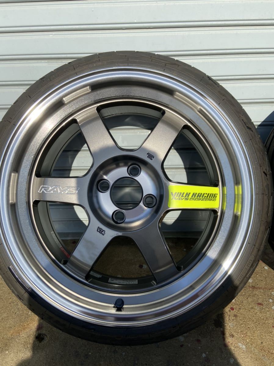 ほぼ新品 限定 軽量 鍛造 希少 VOLK RACING TE37V SL 2021 LIMITED 8.5J+30 PCD100 4H ...