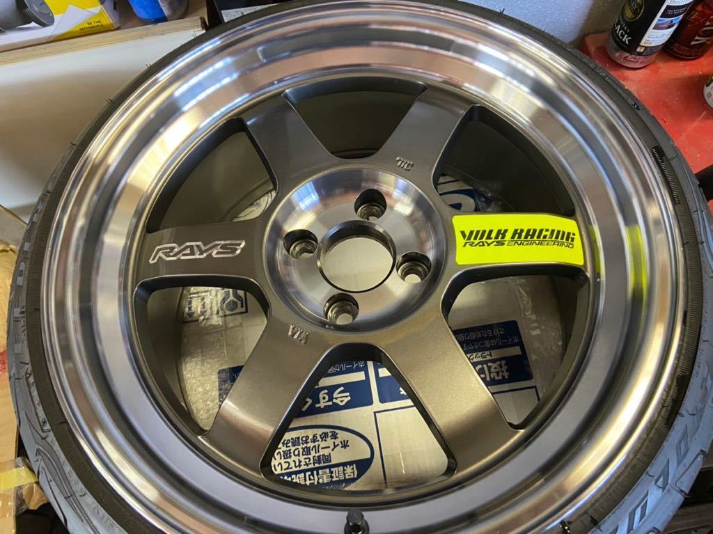 ほぼ新品 限定 軽量 鍛造 希少 VOLK RACING TE37V SL 2021 LIMITED 8.5J+30 PCD100 4H ...