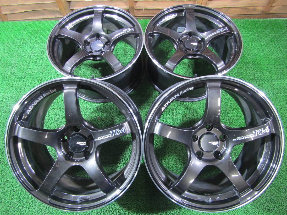 札幌発☆最落なし!【WRX等】ヨコハマ ADVAN Racing TC-4 18×8.5J +45 4本 売切の落札情報詳細 - Yahoo!オークション落札価格検索 オークフリー