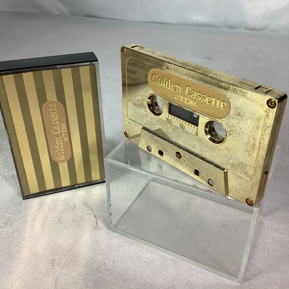 5372【非売品】TDK ゴールデンカセットテープ Golden Cassette C60 日本製 レア 録音済み 昭和レトロ 未確認 ...