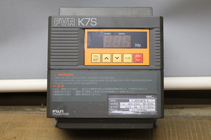 【やや傷や汚れあり】富士電機 FVR K7S インバータ FVR004K7S-2 即決価格の落札情報詳細 - ヤフオク落札価格検索 オークフリー