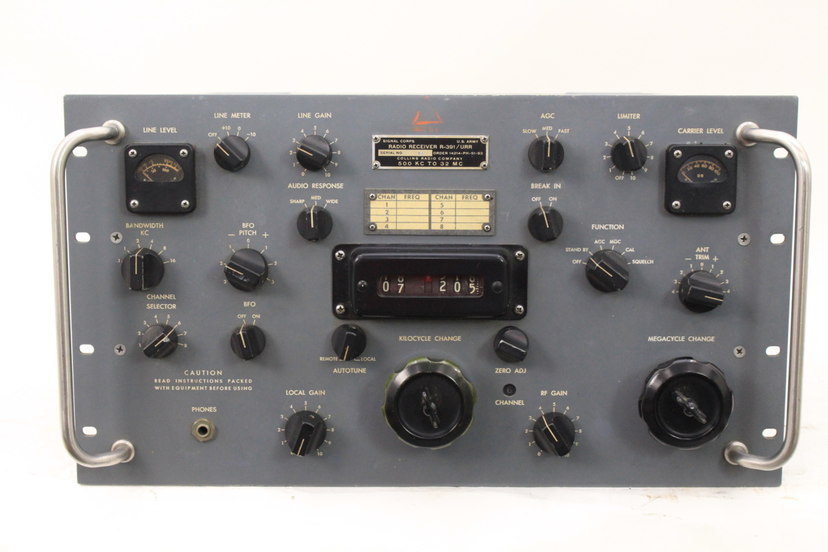 レア！ RADIO RECEIVER [R-391/URR] A9918の落札情報詳細 - Yahoo!オークション落札価格検索 オークフリー