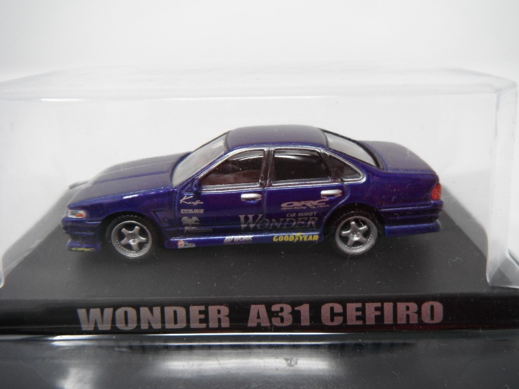 アオシマ 1/64 WONDER A31 CEFIRO パープルブルー セフィーロ ドリフト天国 ミニカーの落札情報詳細 - ヤフオク落札価格 ...