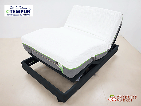 【やや傷や汚れあり】 展示品 TEMPUR テンピュール Zero-G Elevate KD ゼロジー/ハイブリッドリュクス 30 電動リクライニングベッド セミダブルベッド 58万 の落札 ...