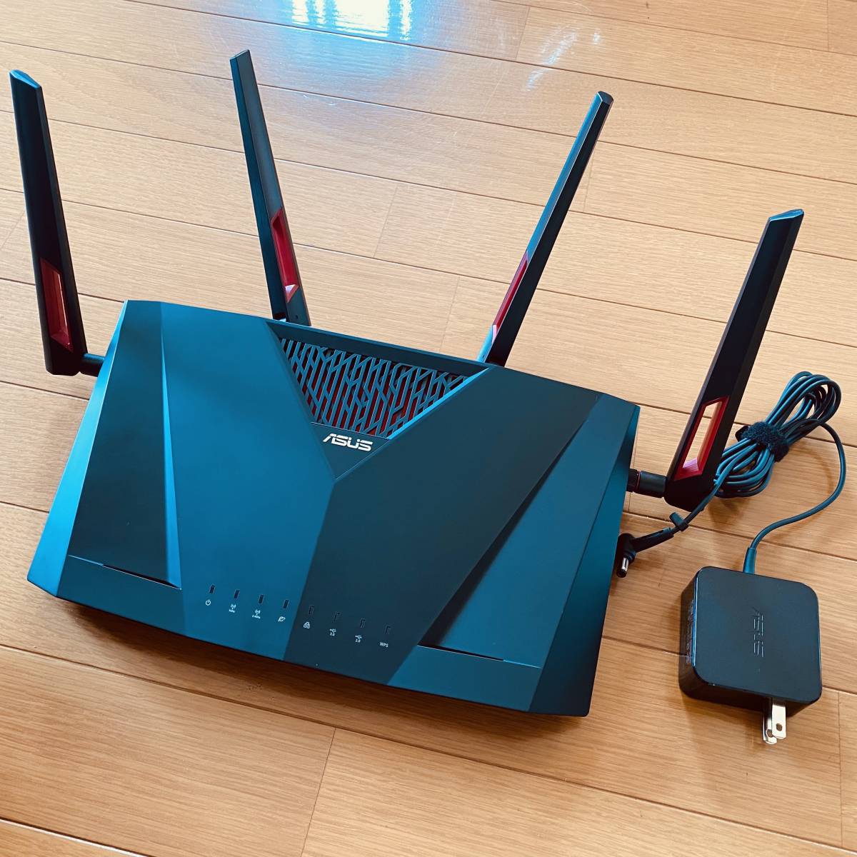 【やや傷や汚れあり】 USED ASUS 無線LANルーター RT-AC88U ACアダプタ付属 Router AC3100 8P 1xUSB ...