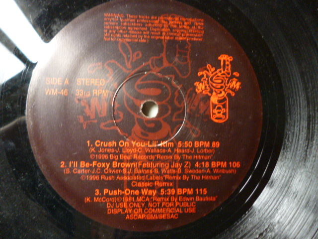 【傷や汚れあり】One Way / Push 名曲ディスコ 使えるWicked Mix 試聴の落札情報詳細 - ヤフオク落札価格検索 オークフリー