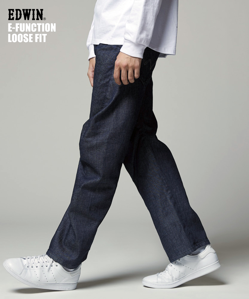 【未使用】新品/少量入荷 EDWINエドウィン E-FUNCTION ゆったりルーズフィットデニム 日本製 EF04-00/S 11000円を の落札情報詳細| ヤフオク落札価格情報 オークフリー