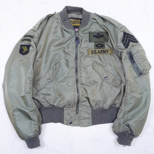 【傷や汚れあり】AVIREX アヴィレックス L-2B フライトジャケット セージグリーン size L 米国製 Flight Jacket,made in USAの落札情報詳細 ...